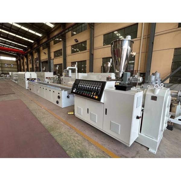 Quality 55/110 22KW PVC Profile Production Line Twin Screw Extruder Machine for sale