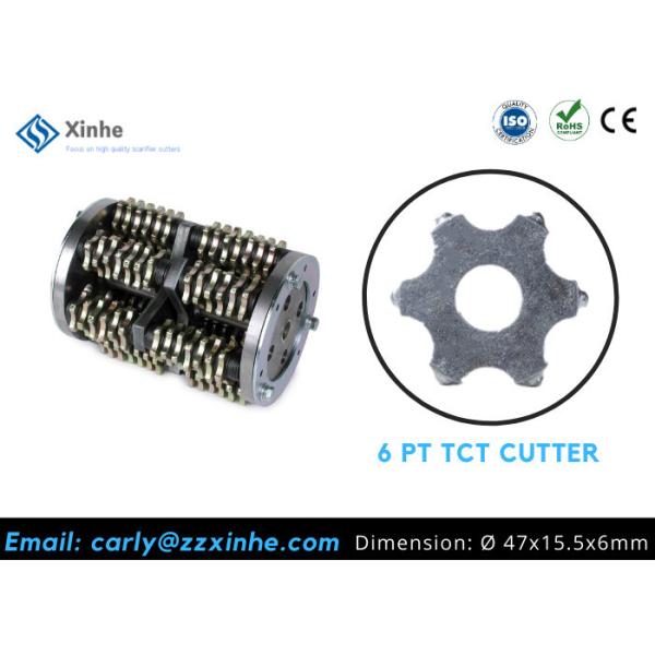 Quality Round Cylinder Galvanized Scarifier Cutters Milling Carbide Tipped Blades for sale