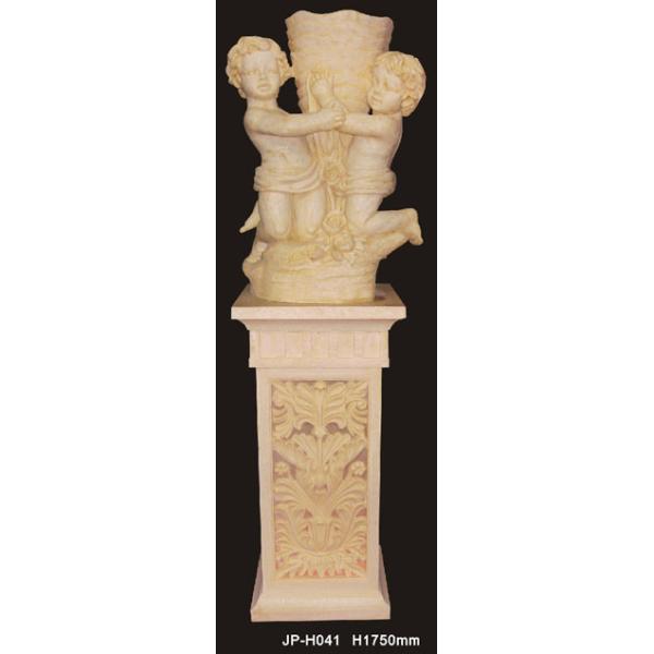 Quality Hand Carved Sandstone Flower Pots Customizable Lightweight for sale