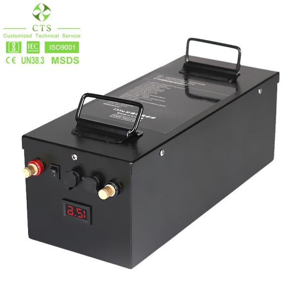 Quality CTS AGV IP67 A grade 24V 48V 200ah 300Ah 4kWh Lifepo4 Lithium Battery Pack For RV Camping Truck for sale