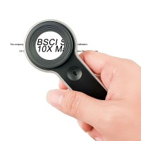 Quality High Quality Wholesale Custom LED UV Lighted Handheld 10X Magnification Handheld for sale