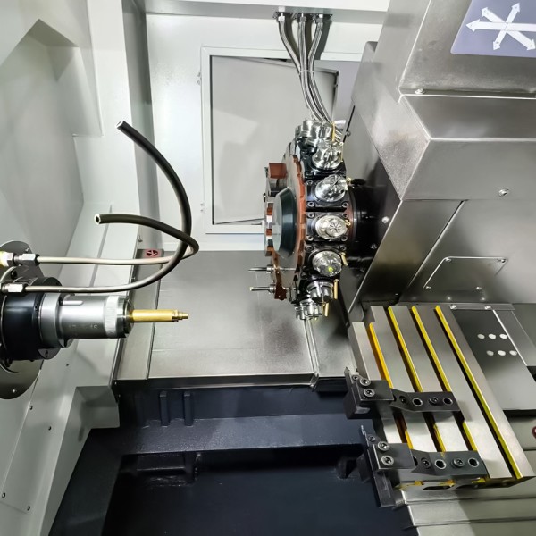 Quality 4 Axis C Axis Turn And Mill Machine Horizontal Slant Bed Lathe for sale