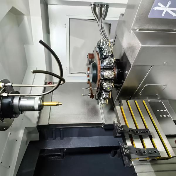Quality Heavy Duty Slant Bed Cnc Precision Automatic Lathe Live Tool Turret for sale