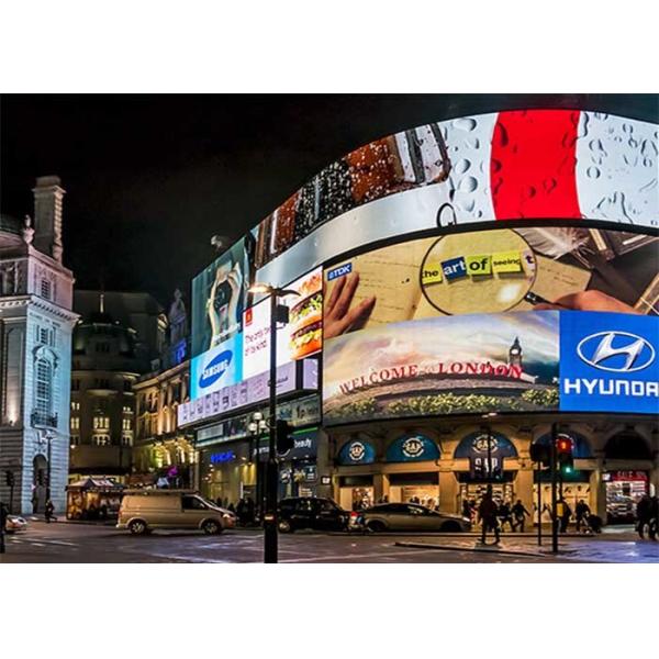 Quality 160 Degree Viewing Angle Outdoor LED Display Video Wall For Building Billboard for sale