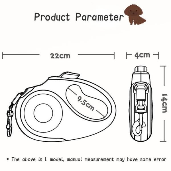 Quality Automatic Retractable Dog Leash Classic Style Non-slip Impact-resistant Fall for sale