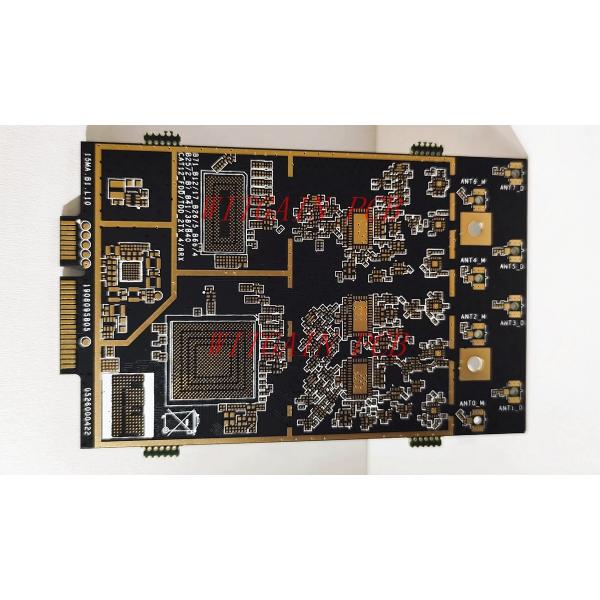 Quality Custom Green Fr4 HDI PCB Board / 10 Layer Pcb Black Solder Mask 7Mil BGA for sale