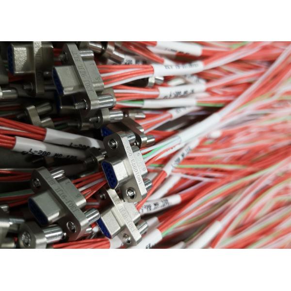 Quality Color Coded Crimp 9 Pin Contact Micro-D Rectangular J30J Series with 200mm Wire for sale