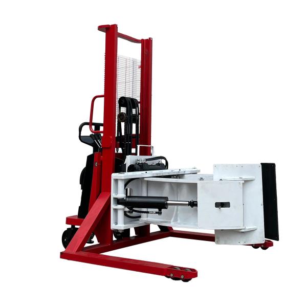 Quality Easy Operation Semi Electric Roll Stacker Electric Lifting And Manual Pushed for sale