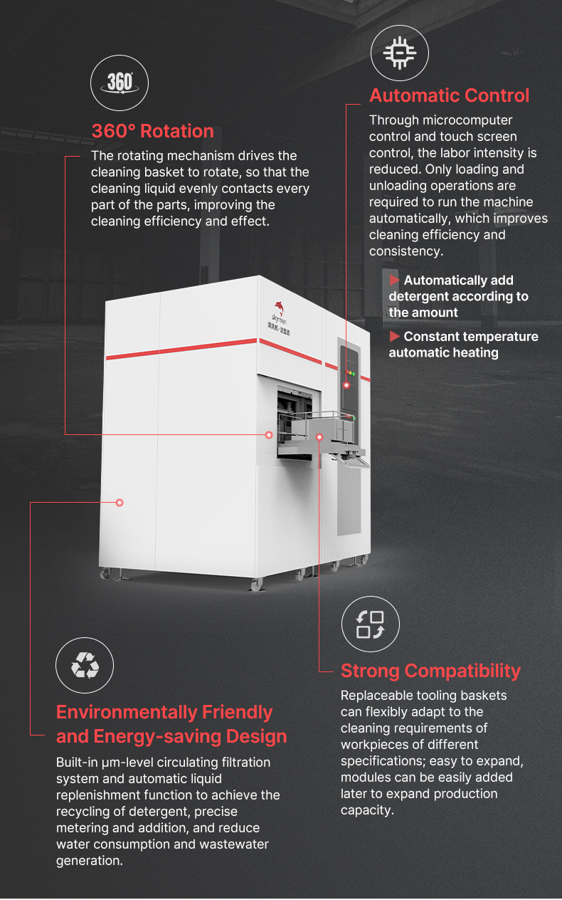 Skymen cleaning machine technical components and design