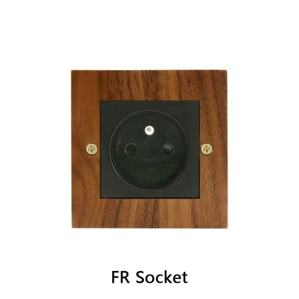 Quality Convenient Wifi Module Solid Wood light switch panel 10A 16A 110v-250v 86*86mm for sale