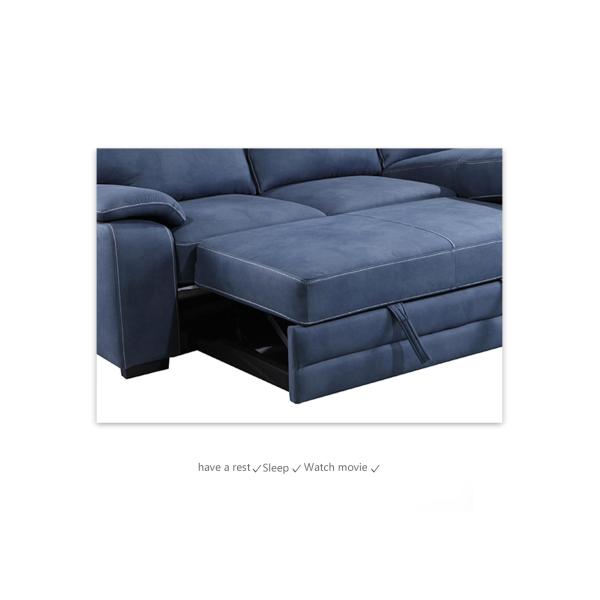 Quality Multipurpose Pull Out Sectional Couch Bed Practical For Living Room for sale