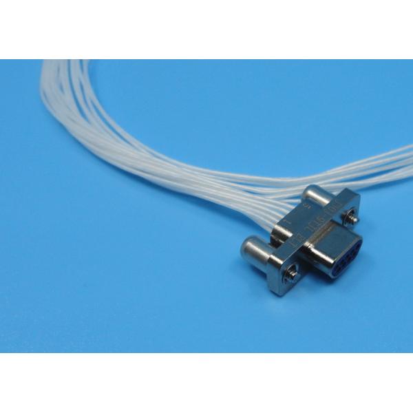 Quality 500 Cycles Durability Rectangular J30j Connector With 500mm AFR250 White Cable for sale