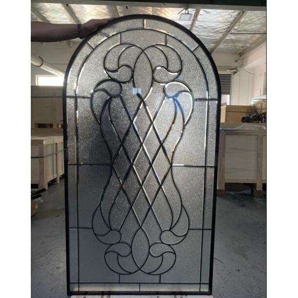 Quality All Diamond Beveled Entry Door Glass With Patina Caming for sale