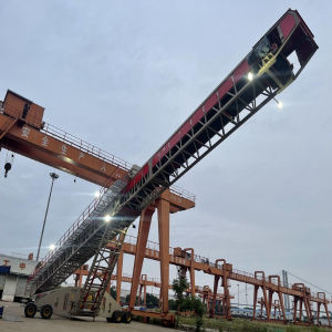 Quality Track Mounted Ship Loader Conveyor for Bulk Cargo Port Loading Applications for sale