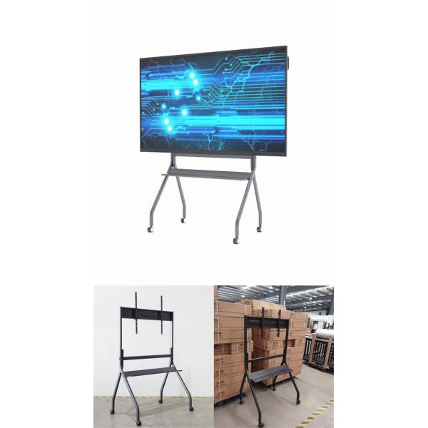 Quality 120kg TV Floor Stand tv cabinet on wheels with Flat Base for 55in - 100in for sale