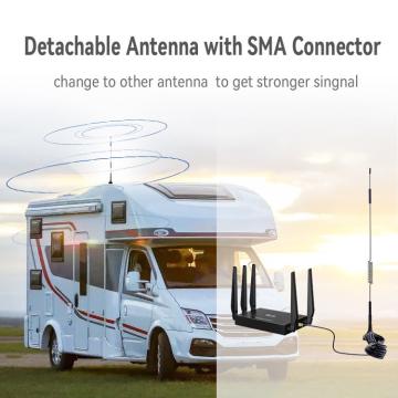 Quality Mobile Unlocked CPE SMA 2.4 5.8G Dual Band Sim 4g Lte Router For Cctv Camera Car for sale