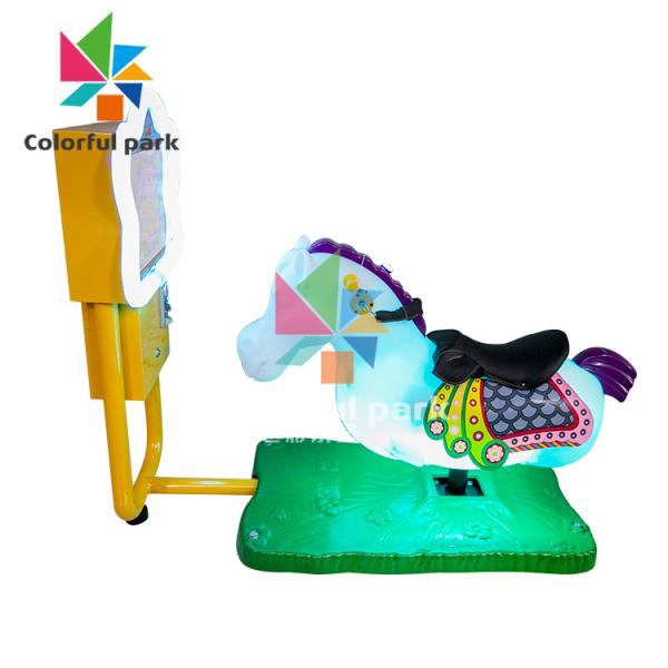 Quality Coin Operated Horse Racing Arcade Machine 220V PVC Material For Theme Park for sale