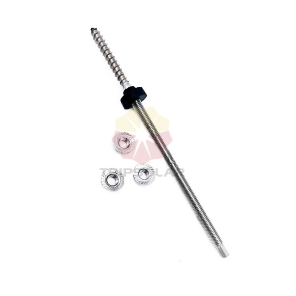 Quality Natural Silver Double Threaded Hanger Bolts for Secure and Durable Solar Panel for sale