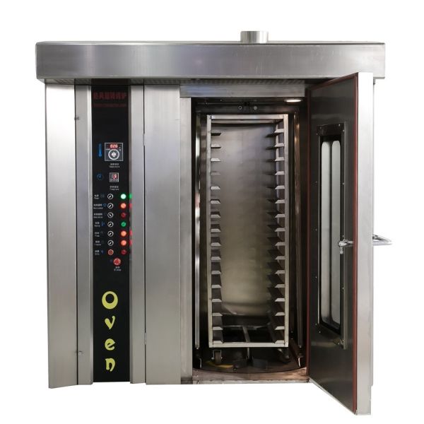 Quality Power Source Gas Bread Bakery Equipment 32 Trays Rotary Oven Commercial Baking Machine for sale