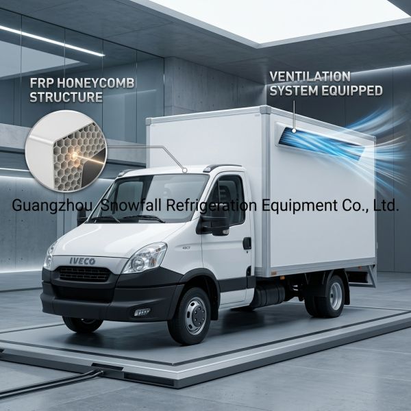 Quality Ventilation System Equipped FRP Honeycomb Dry Cargo Box with Panel Kit Assembly for sale