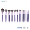 china Opp Bag Purple BSCI 14 Piece Makeup Brush Set