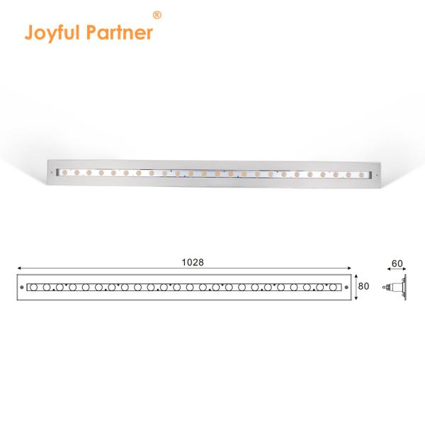 Quality Fountain Linear Pool RGB 3in1 316 Stainless Steel 24*2W IP68 Colorful Waterproof DC24V for sale