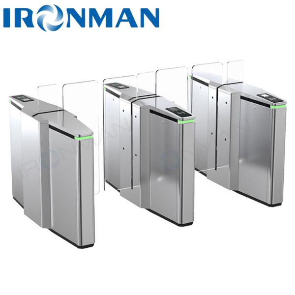 Quality Bi Direction RFID Reader Sliding Gate Turnstile / 24V Half Height Turnstile Gate for sale