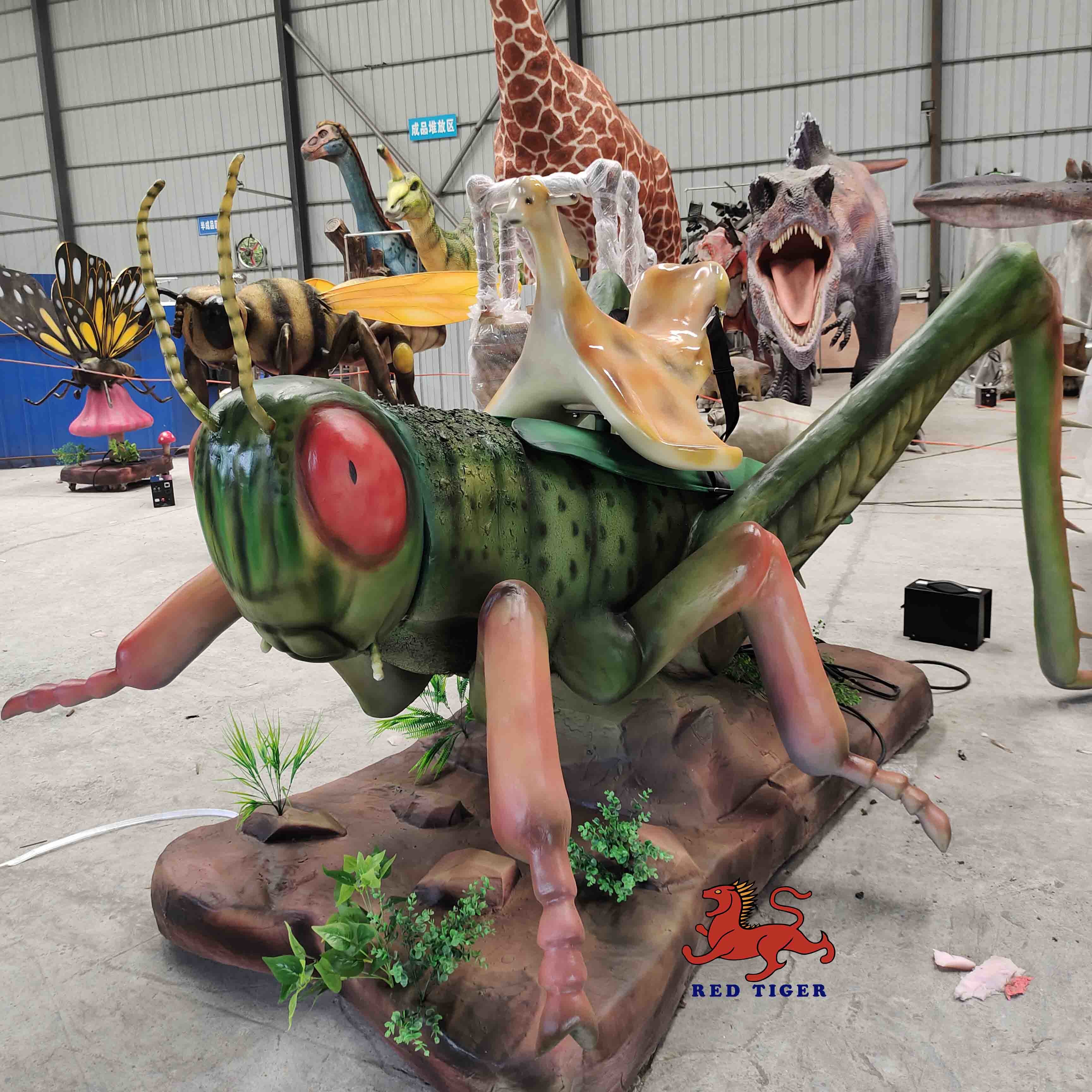 Sports Park Animatronic Insects Statue Simulation Model High Density ...