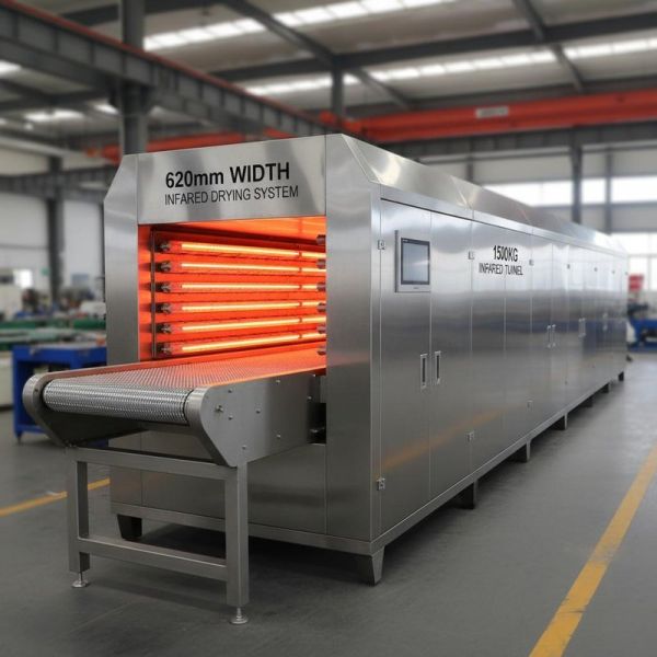 Quality 620mm Width Infrared Drying Systems , 1500kg Infrared Tunnel for sale