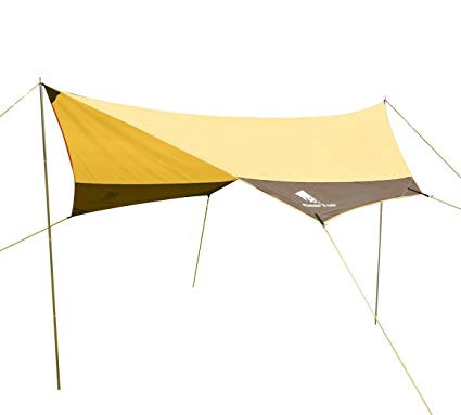 Quality Silver Coated Polyester 8 Persons Camping Sun Canopy for sale