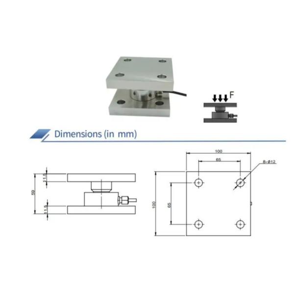 Quality Precision Weighing Assembly For Silo Weighing 1 100kN Capacity Actuator Type for sale