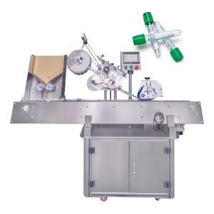 Quality Automatic Blood Collection Tube Labeling Machine 10ml Vial Syrup Blood Test Tube for sale