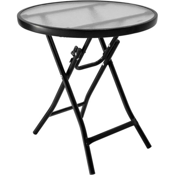 Quality Tempered Glass Tabletop Compact Coffee Table Perfect for Home Office and Outdoor Patio for sale