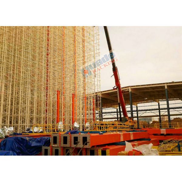 Quality Pallet Automatic Storage And Retrieval System T Shape Rail Powder Coated for sale