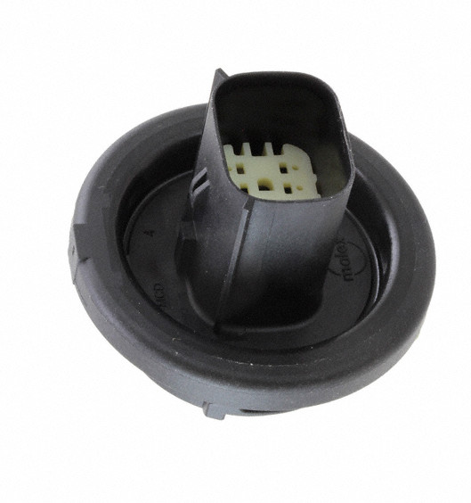 Quality Male Molex Wire Connectors Bulkhead Twist-Lock Dual Row 348406010 Black for sale