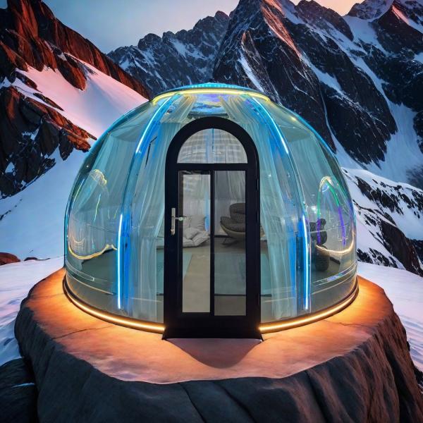 Quality 4.2m Diameter Full 360°Transparency PC Dome House Waterproof Bubble Tent for for sale