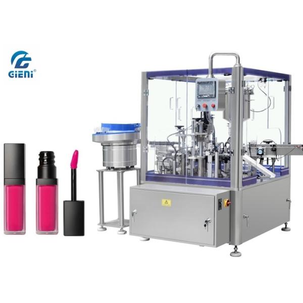 Quality Piston Type Automatic Lip Gloss Filling Machine 1-30ml Volume With 1 Year Warranty for sale