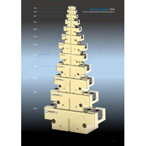 Quality Multi Tooth 2 Jaw Parallel Gripper TWN Robot Eoat Gripper Pneumatic for sale