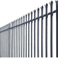 China Low Prices galvanized steel fence price post brackets palisade fence factory