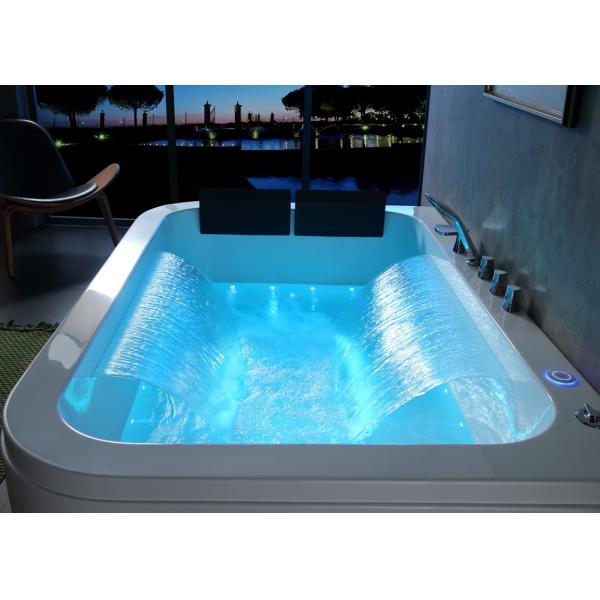 Quality Massage Bathtub With Double Waterfall For 2 Person for sale