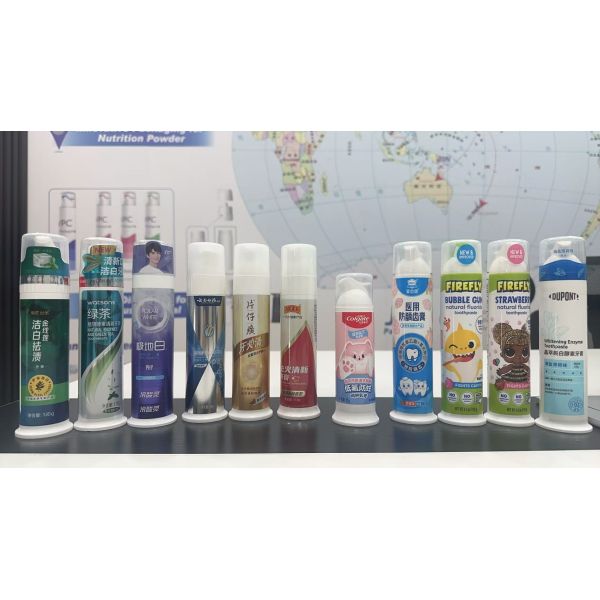 Quality No Waste Design PP Plastic Pump Bottles Toothpaste Custom Logo Color Available for sale