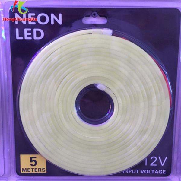 Quality 12v Flexible LED Strip Lights With 2.5cm 1cm Cuttable Neon Rope Light for sale