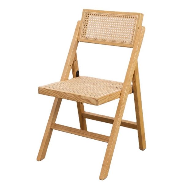 Quality Modern Wood Chair Natural Rattan Solid Wood Folding Chair For Events With And Mail Packing Y for sale