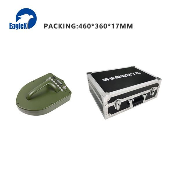 Quality Army Green Handheld Anti Drone Shield FPV Drone Jammer 1KM-2KM Interference for sale