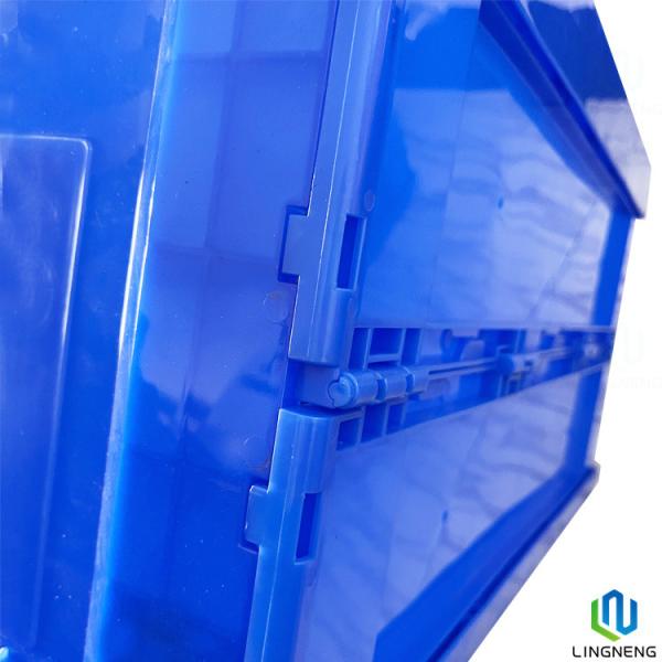 Quality 70 Liter Blue Plastic Foldable Container Collapsible Storage Box Without Lid for sale