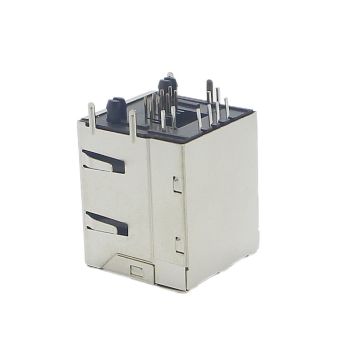 Quality ODM PCB Gigabit RJ45 Female Connector Socket USB SMD Combo for sale