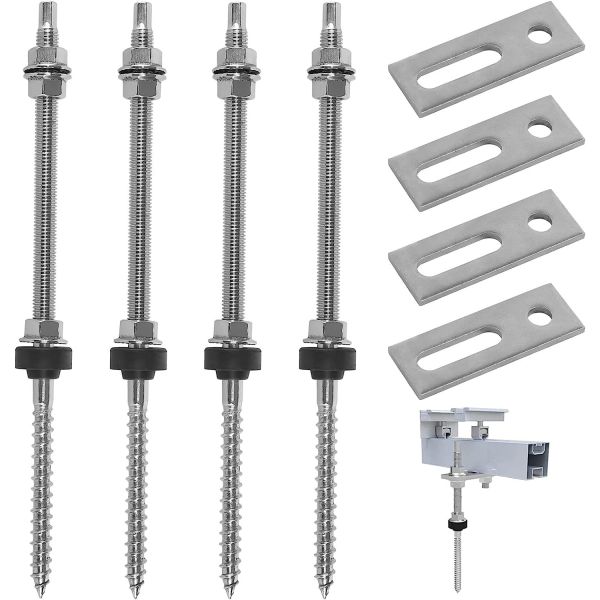Quality Roof Mount Stainless Steel Solar Ground Screws L Foot Hanger Bolt Kit for Various Sizes for sale