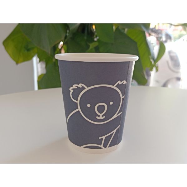 Quality Animal Design Customized Cold Cup Without PE Coated E-Friendly Disposable Paper Cup for sale