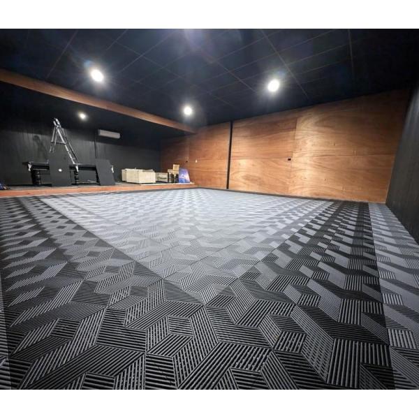 Quality Rib Self-Draining warehouse plastic flooring Garage floor tiles interlocking for sale