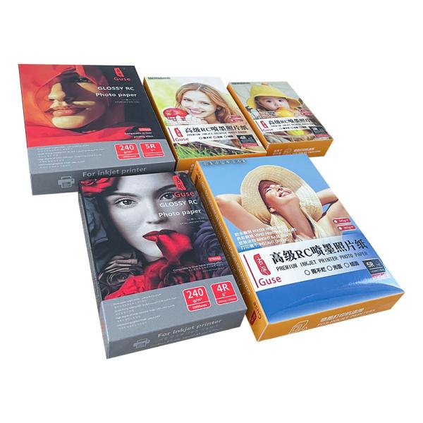 Quality Waterproof Mid Gloss 4R Photo Paper 4x6 260gsm Single Side for sale